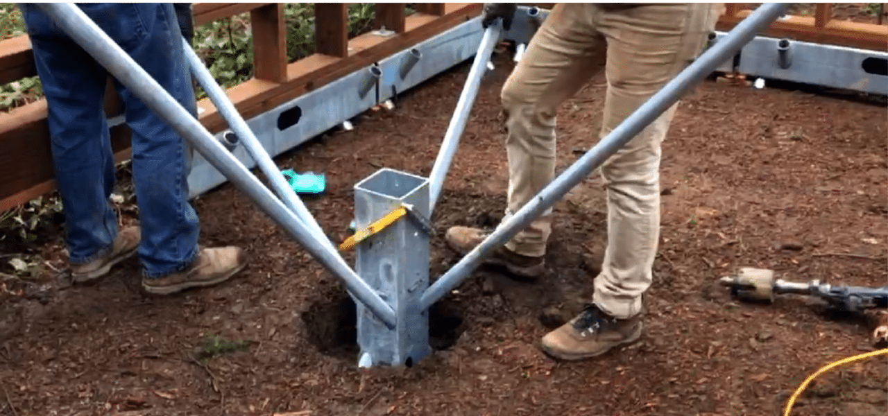 Installation - Column - Ground Frame